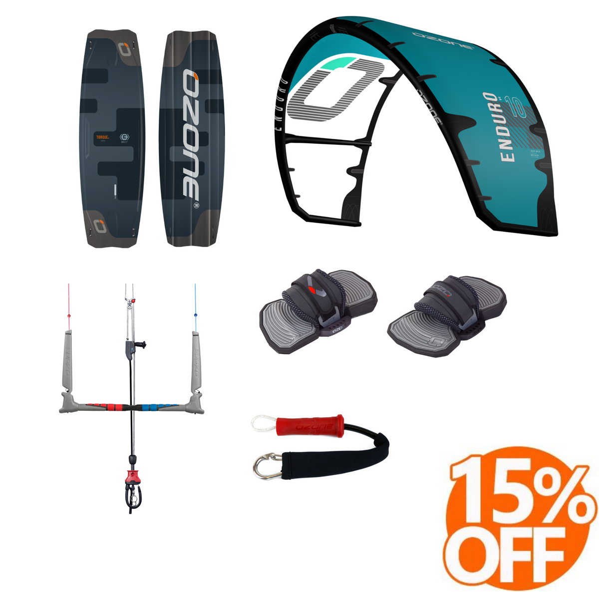 Ozone Enduro V4 and Torque V3 Intermediate Kitesurfing Package – The ...